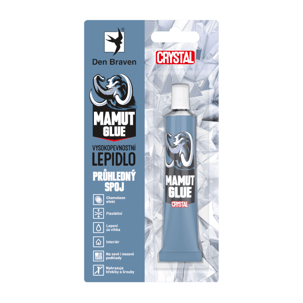 Lepidlo MAMUT - CRYSTAL transparentná 25ml - Lepidlá, tmely | AKTAON